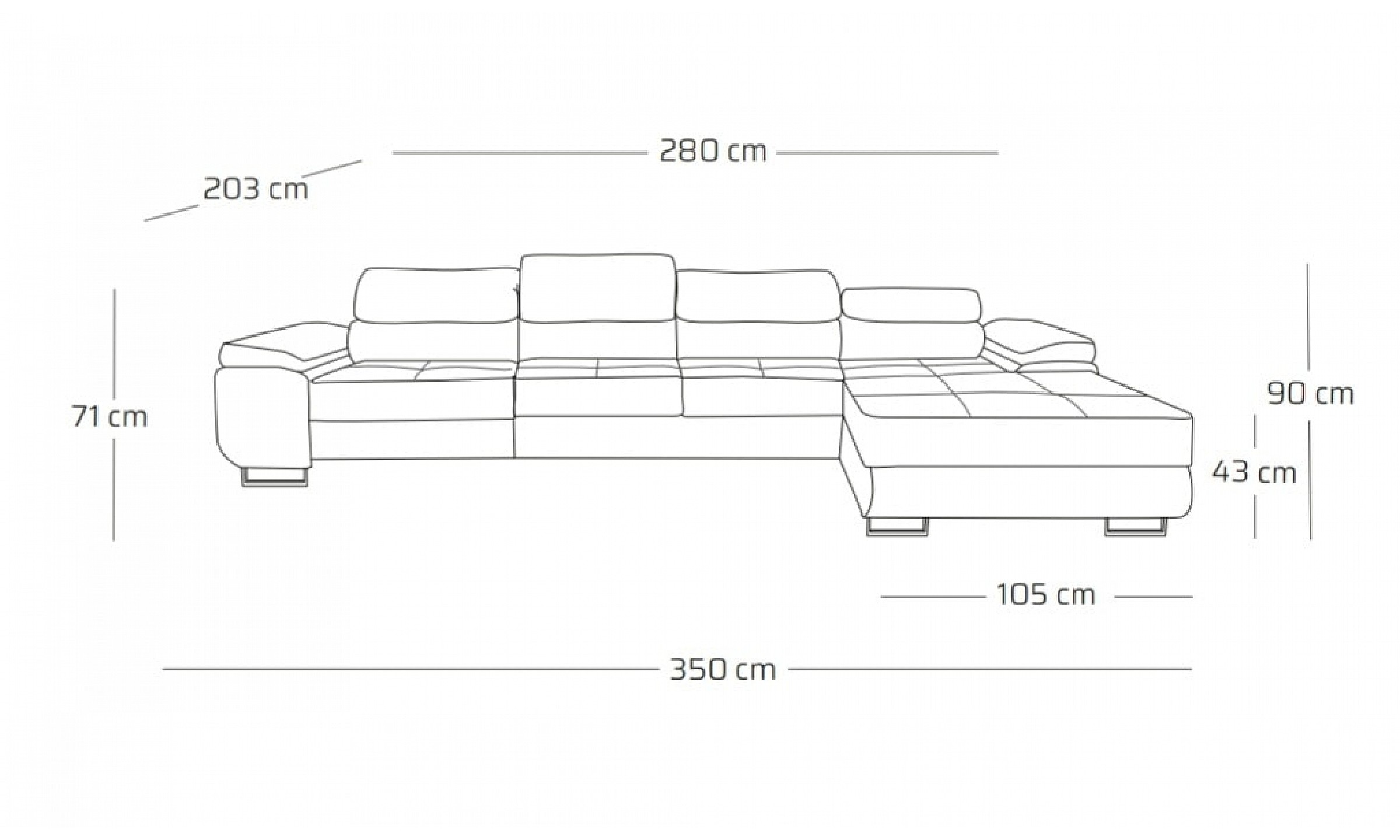 PRINCE MAXI ®️ - Luxury Corner Sofa Bed