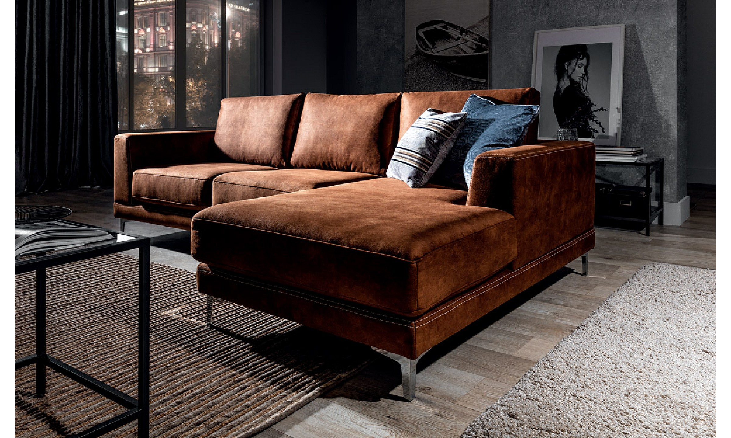 Ginger Modern Sofa Corner